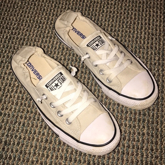 Converse | Shoes | Converse Beige Sneakers Size 75 | Poshmark